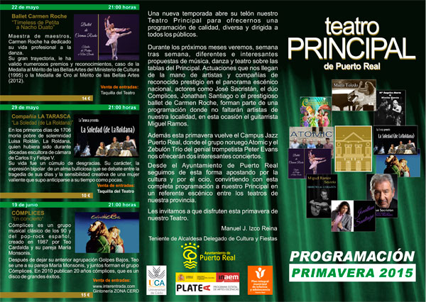Presentada la Programación de Primavera 2015 en el Teatro Principal ...